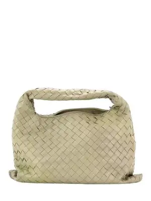 BOTTEGA VENETA Hop Intrecciato Leather Small Hobo Bag