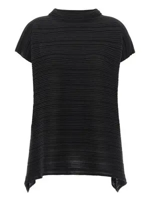 Issey Miyake Paper Bounce Blouse - Black