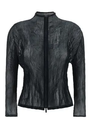 Issey Miyake Chiffon Twist 1 Cardigan - Blue