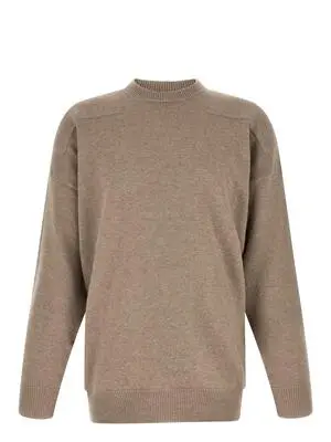 JIL SANDER Mélange Wool Sweater Beige