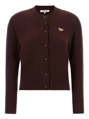 Maison Kitsuné Baby Fox' Cardigan - Brown
