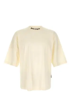 Palm Angels Logo Print T-shirt - White