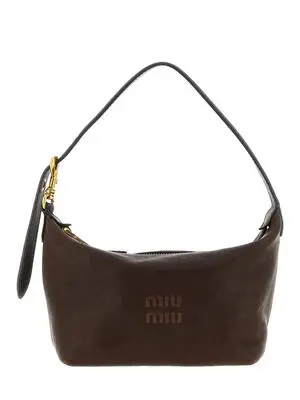Miu Miu MIU MIU Nappa Aviator Pouch Brown
