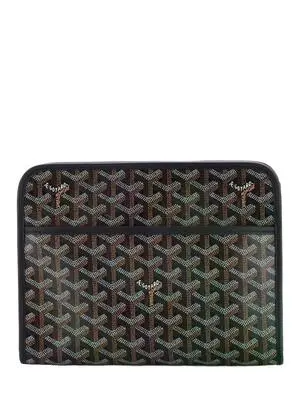 Goyard Goyard Jouvence Coated Canvas MM Clutch Bag Black