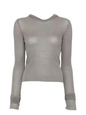 RICK OWENS Rick Owens Hooded Crop T-Shirt