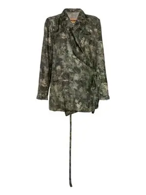 UMA WANG Khloe Floral Print Blazer - Grey