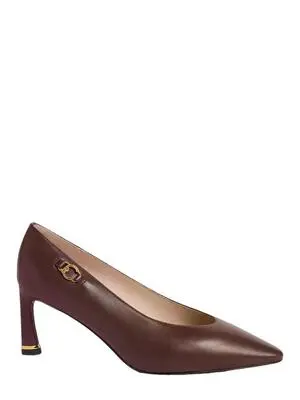 COCCINELLE C-look Logo-plaque Pointed-toe Pumps - Brown