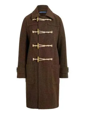 POLO RALPH LAUREN Polo Ralph Lauren Houndstooth Wool Toggle Coat