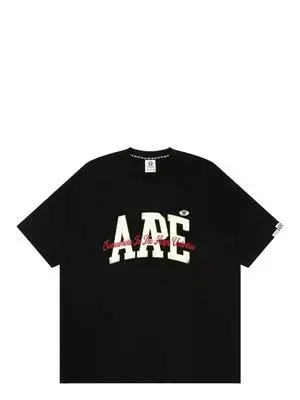 AAPE BY *A BATHING APE Aapeunvs Logo-print Cotton T-shirt - Black