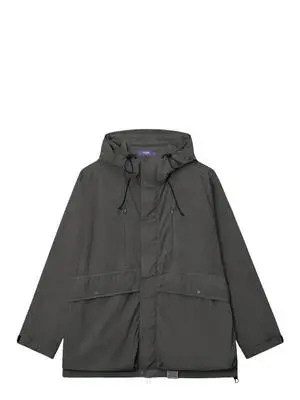 AFTERMATHS Hooded Windbreaker Jacket - Grey