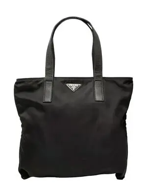 Prada 2000-2013 Tessuto Tote Bag - Black