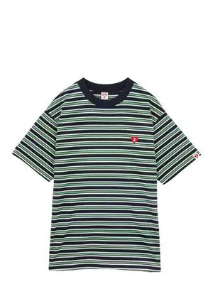 APEE™ BY *A BATHING APE® Apee™ A Bathing Ape® Striped Heart Patch T-shirt - Black