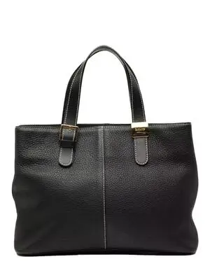 Burberry 2000-2017 Leather Tote Bag - Black