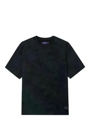AFTERMATHS Logo-embroidered Acid-wash T-shirt - Black