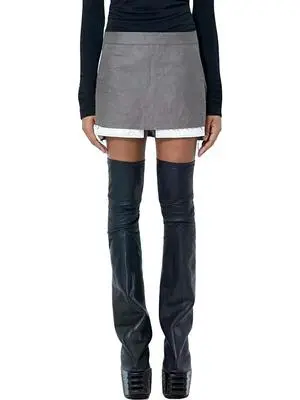 RICK OWENS Rick Owens Layered-Hem Mini Skirt