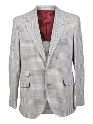 Brunello Cucinelli Houndstooth Sport Check Suit - Grey