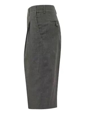 AMI Paris Pleated Shorts - Grey