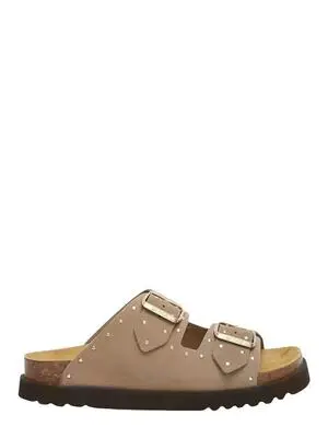 DR. SCHOLL'S SHOES Beatriz Studded Buckle-fastening Sandals - Neutrals