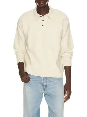 Citizens Of Humanity Rugby Polo In Cream - Ecru
