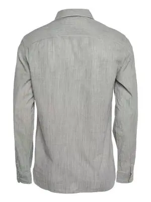 ALLSAINTS Bedford Striped Logo Shirt - Grey
