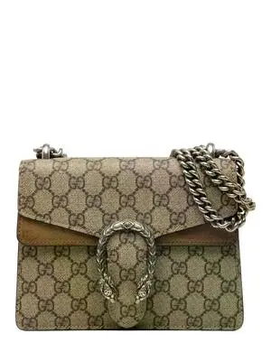 Gucci Gg Supreme Dionysus Crossbody Bag - Neutrals