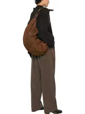 AUTENTICA 504 Suede Shoulder Bag - Brown
