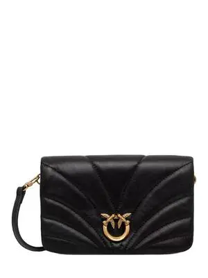 Pinko Small Love Bag Click Horizontal Shoulder Bag - Black