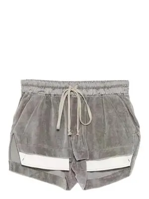 RICK OWENS Rick Owens Velvet Layered Design Shorts