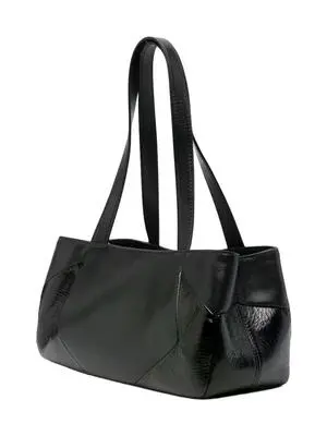 Off-White Small Oyah Leather Tote Bag - Black