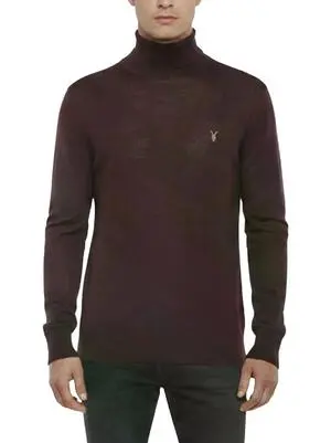 ALLSAINTS Mode Merino Roll-neck Sweater - Red
