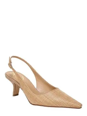 Sam Edelman Bianka Slingback Kitten Heels - Tan