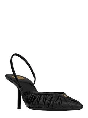 Saint Laurent Folie Slingback Pumps - Black