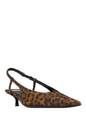 Saint Laurent Secret Slingback Pumps - Leopard