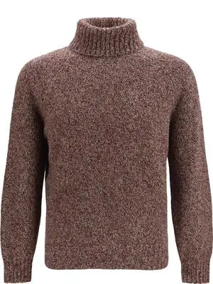 Brunello Cucinelli Wool, Silk And Cashmere Turtleneck Sweater - Multicolor