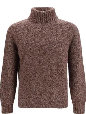 Brunello Cucinelli Wool, Silk And Cashmere Turtleneck Sweater - Multicolor