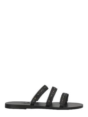ANCIENT GREEK SANDALS Sandals Size Cowhide - Black