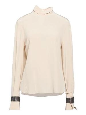 Brunello Cucinelli Top Size Silk - Beige