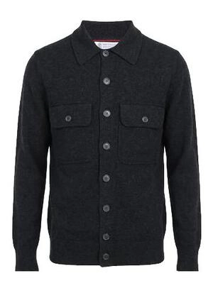 Brunello Cucinelli Cardigan Size Cashmere - Grey