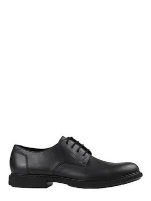 CAMPER Neuman Man Lace-up Shoes Black Size 9 Leather
