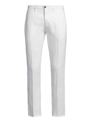 HARMONT & BLAINE Man Pants Turquoise Size 32 Linen White