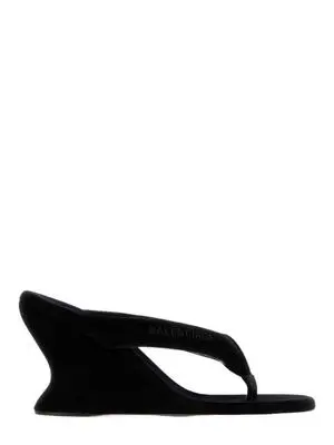 Balenciaga Gaeta Thong Sandals Black