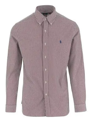 Polo Ralph Lauren Striped Button-down Shirt - Red