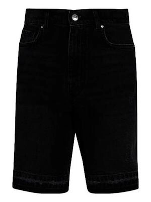 VICOLO Denim Shorts Size Cotton - Black