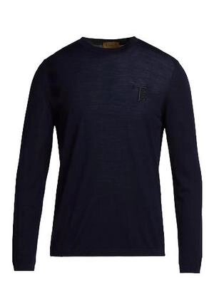 TOD'S Merino Wool, Silk, And Cashmere Sweater - Midnight Blue
