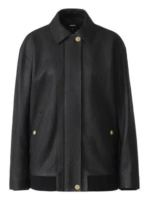 Mackage Pebble Leather Jacket - Black