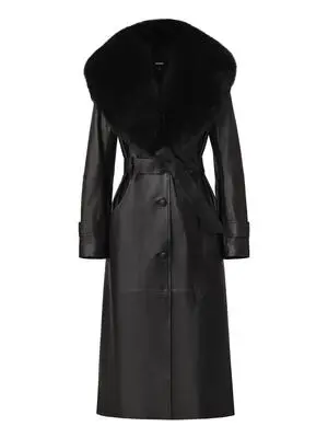 Mackage Angelly-bx Leather Coat - Black