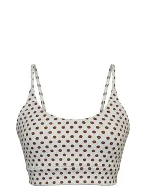 BEFITNESSLOU White / Brown Bra Cb Polkadot Comfy White & Brown White/brown