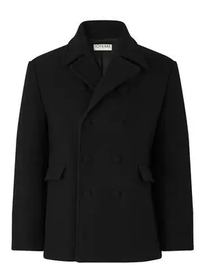 TOTEME Wool Peacoat - Black