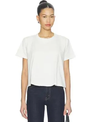 AGOLDE Marina T-shirt In White - White Ash