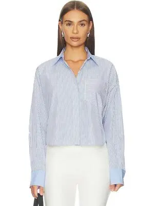 Rag & Bone Marin Multi Stripe Shirt - Blue